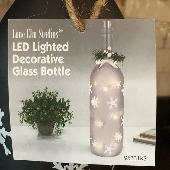 Lone Elm Studios | Holiday | New Led Lighted Frosted Snowflake Glass ...